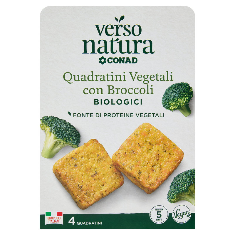 Quadratini Vegetali con Broccoli 160g Conad | Conad