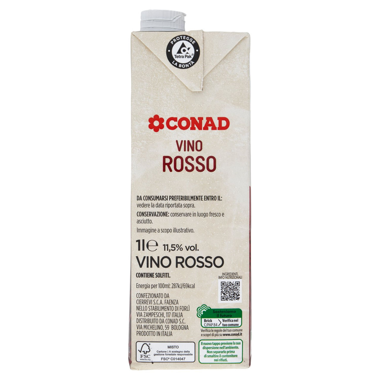 Vino Rosso 1 l Conad in vendita online | Conad