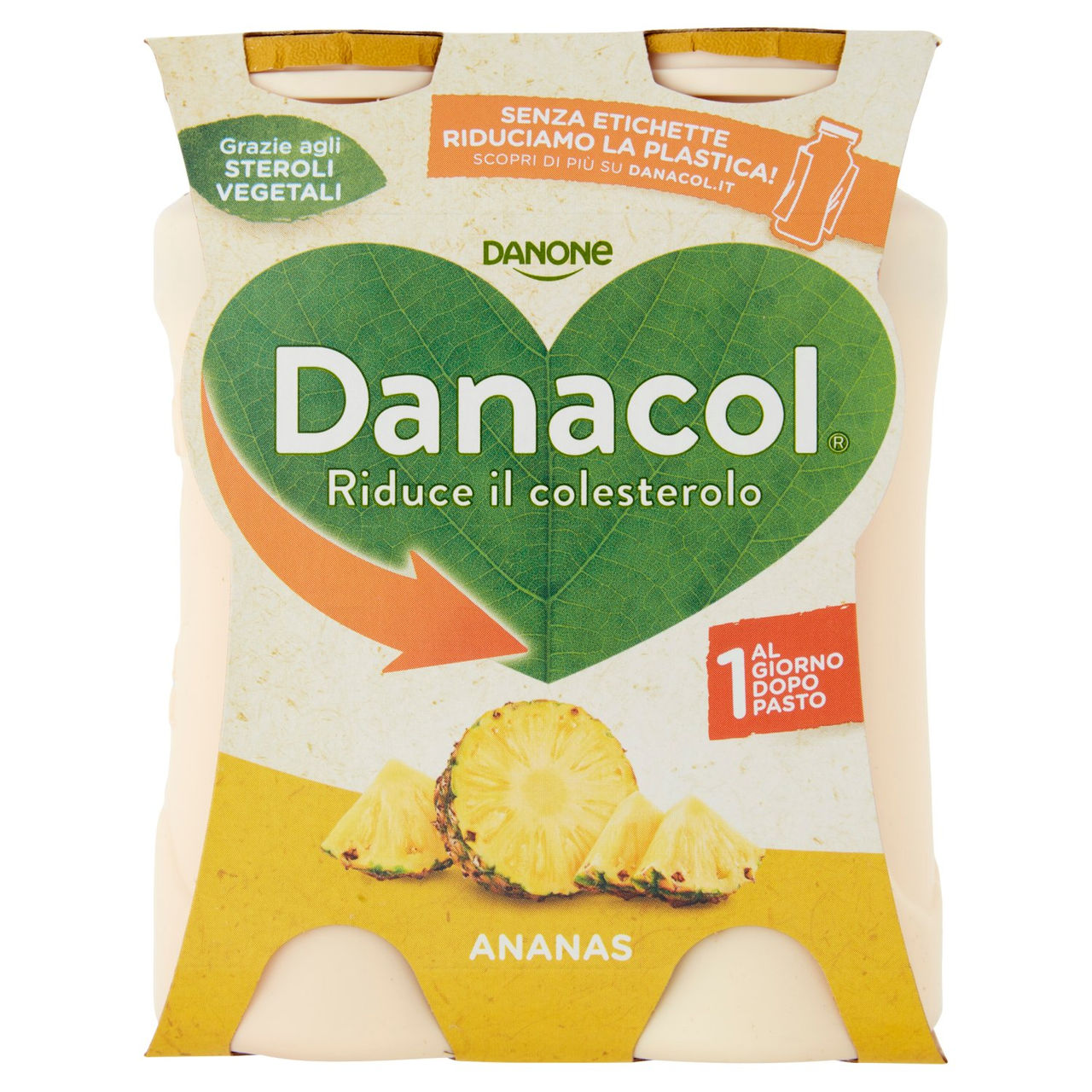 Danacol Ananas 4 x 100 g in vendita online | Conad