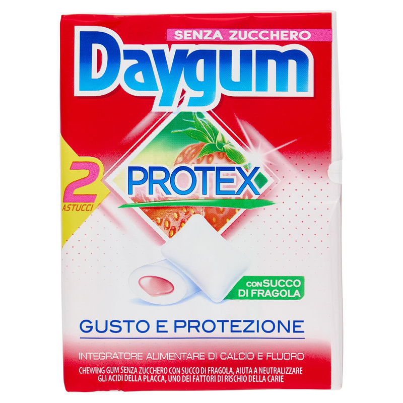 Daygum Protex con Succo di Fragola 2 x 30 g Conad online | Conad