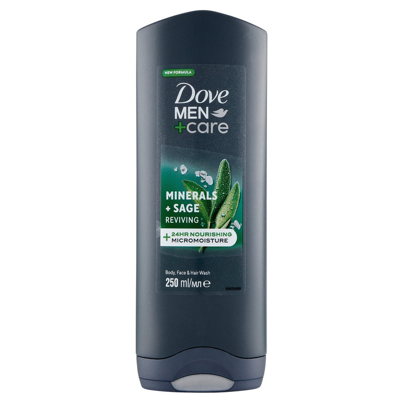 Dove Men Care Mineral Sage Reviving Body, Face & Hair Wash 250 ml Conad ...