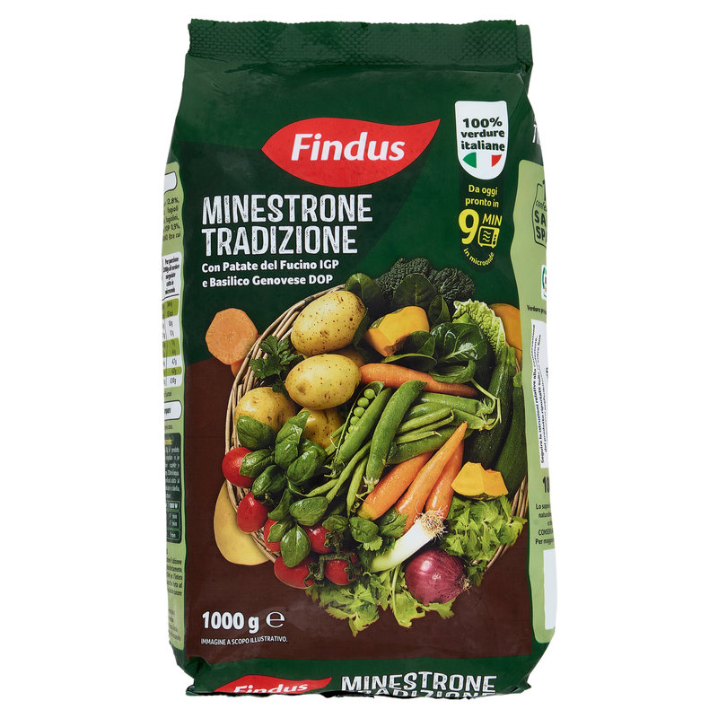 Findus Minestrone di Verdure Surgelato 1 kg Conad online | Conad