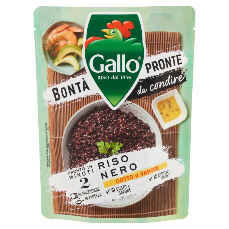 Riso Nero Gallo Bontà Pronte da condire 250 g Conad online | Conad