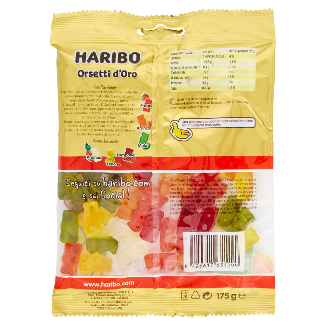 Haribo Orsetti d'Oro 175 g in vendita online | Conad