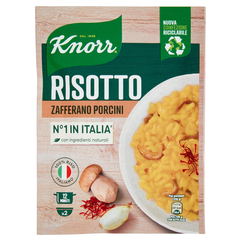 Knorr Risotto Zafferano Porcini 175g Conad Online | Conad