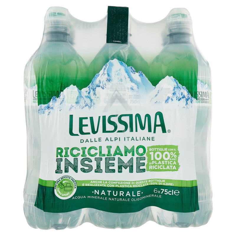 Acqua Levissima Naturale 100% Rpet 6 X 75cl Conad Online | Conad