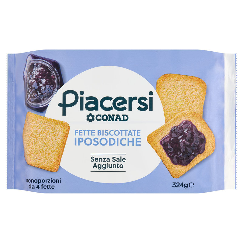 Fette Biscottate Iposodiche 324 g Conad online | Conad