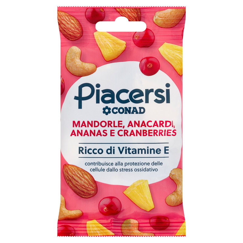 Mandorle, Anacardi, Ananas e Cranberries 40g Conad | Conad