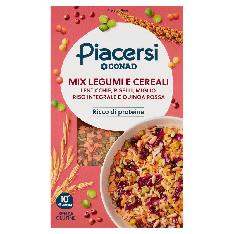 Mix Legumi E Cereali Lenticchie, Piselli, Miglio, Riso Integrale E ...