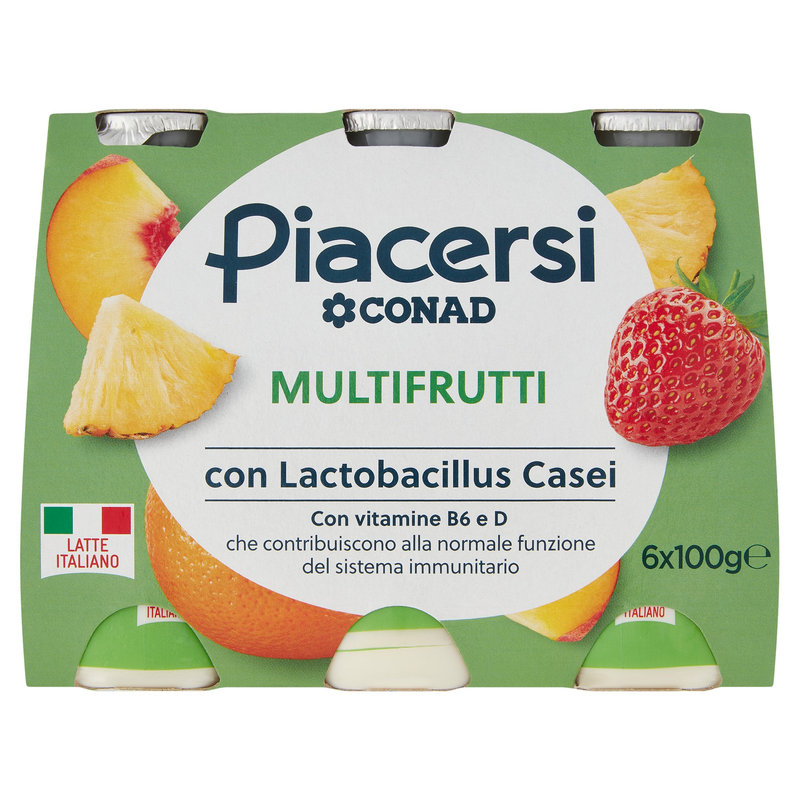 Piacersi Multifrutti 6x100g Conad vendita online | Conad