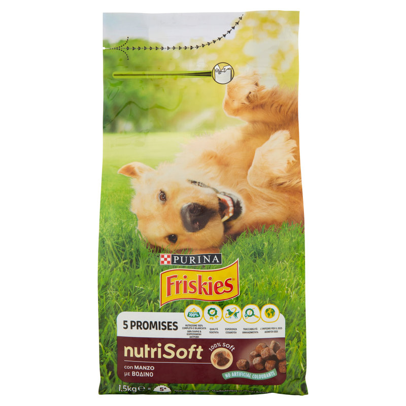 Purina Friskies Cane Nutrisoft Con Manzo 1,5kg Conad Online | Conad