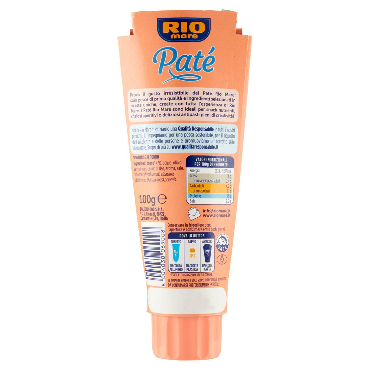 Rio Mare Paté Tonno 100 g in vendita online | Conad