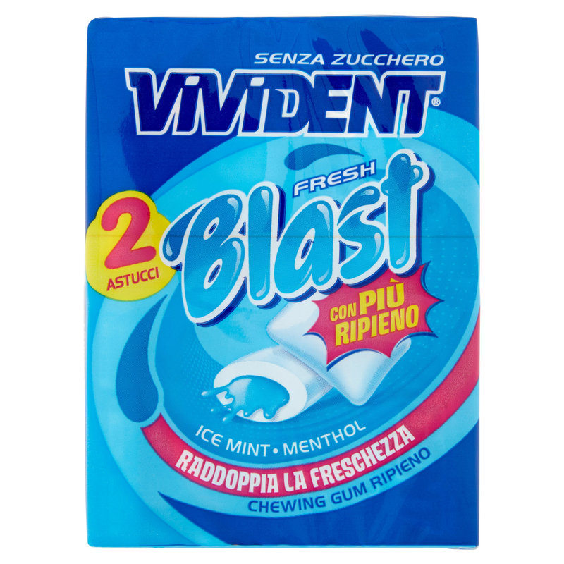 Vivident Fresh Blast Ice Mint Menthol 2 x 30 g Conad online | Conad