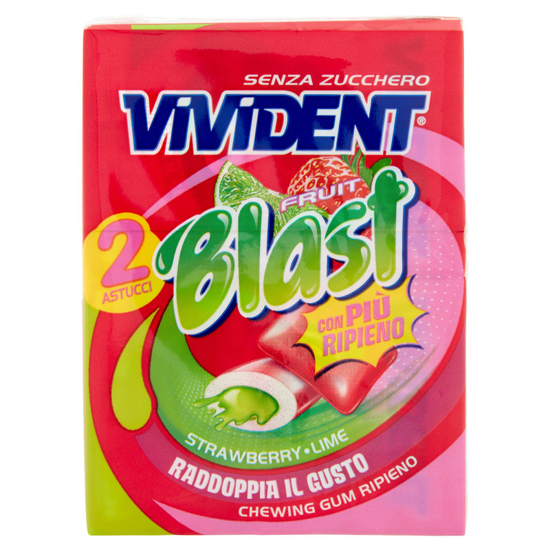 Vivident Fruit Blast Strawberry Lime 2 x 30 g Conad online | Conad